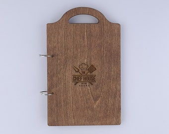 Restaurant Menu Holder Wooden Menu Board Table Menu Folder Custom Menu ...