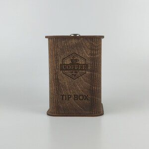 Personalized Wooden Tipping Box, Restaurant Tip Box, Custom Money Box ...