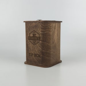 Personalized Wooden Tipping Box, Restaurant Tip Box, Custom Money Box ...