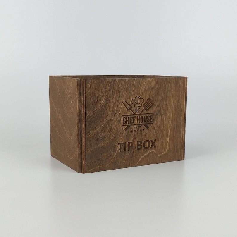 Personalized Wooden Tipping Box, Restaurant Tip Box, Custom Money Box ...