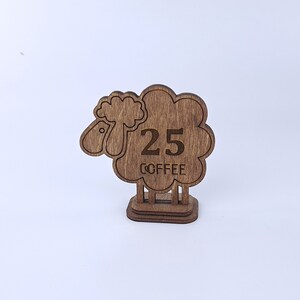 Personalized Cafe Restaurant Table Numbers Set With Logo, Steak House ...