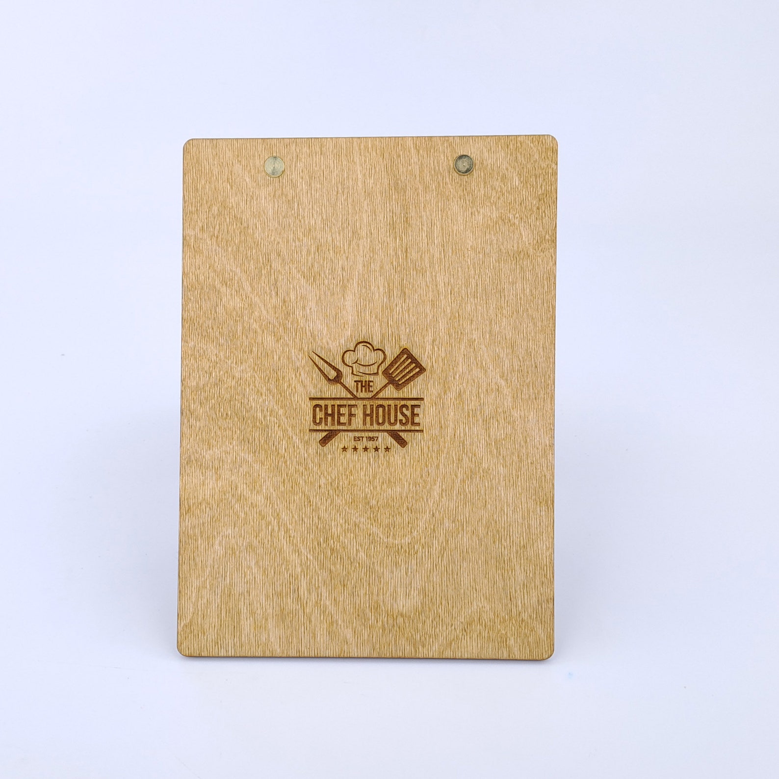 Wooden Menu Holder A5-A4 Engraved Menu Holder Restaurant - Etsy