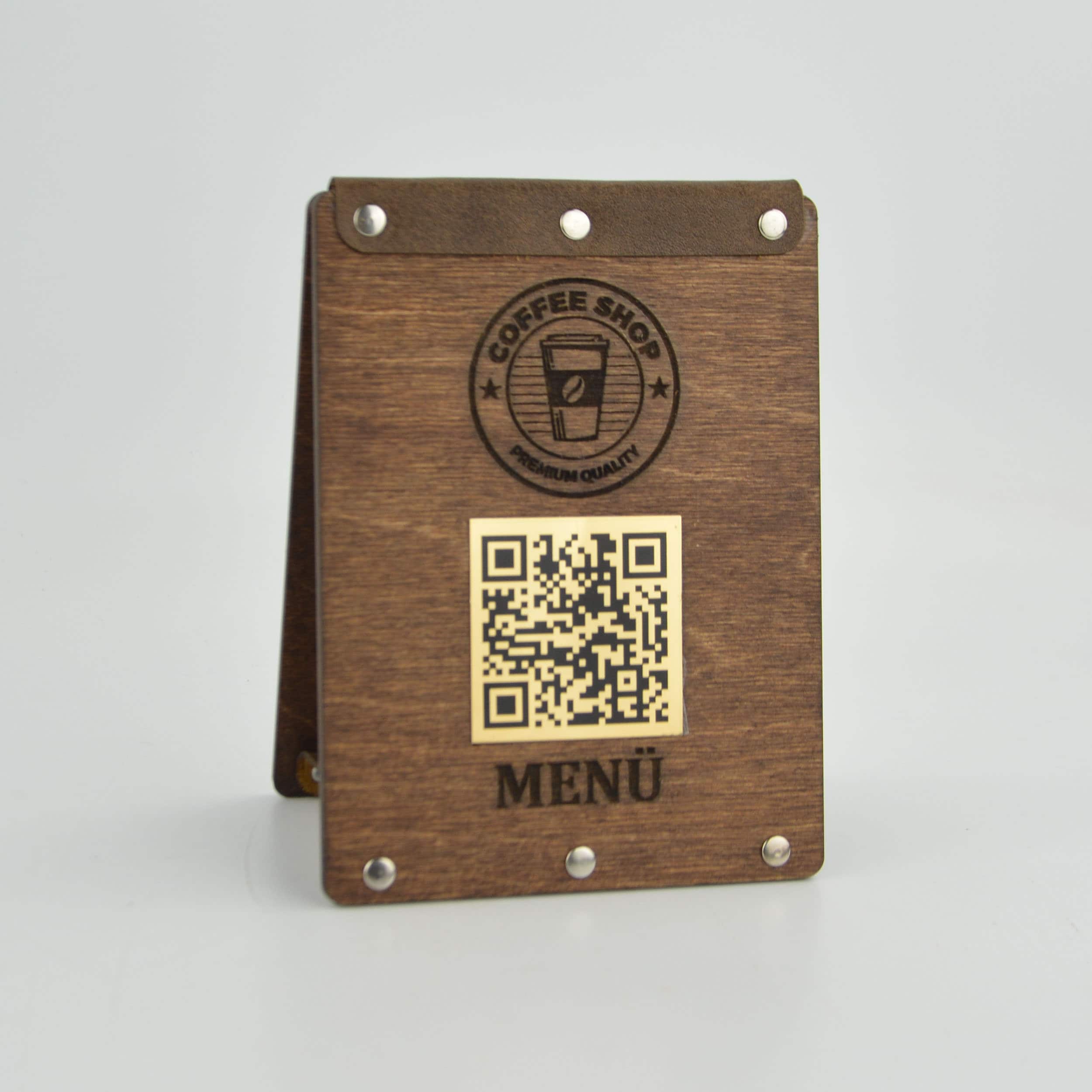 QR Code Menu Sign Restaurant Menu Wooden Table Menu Scan - Etsy
