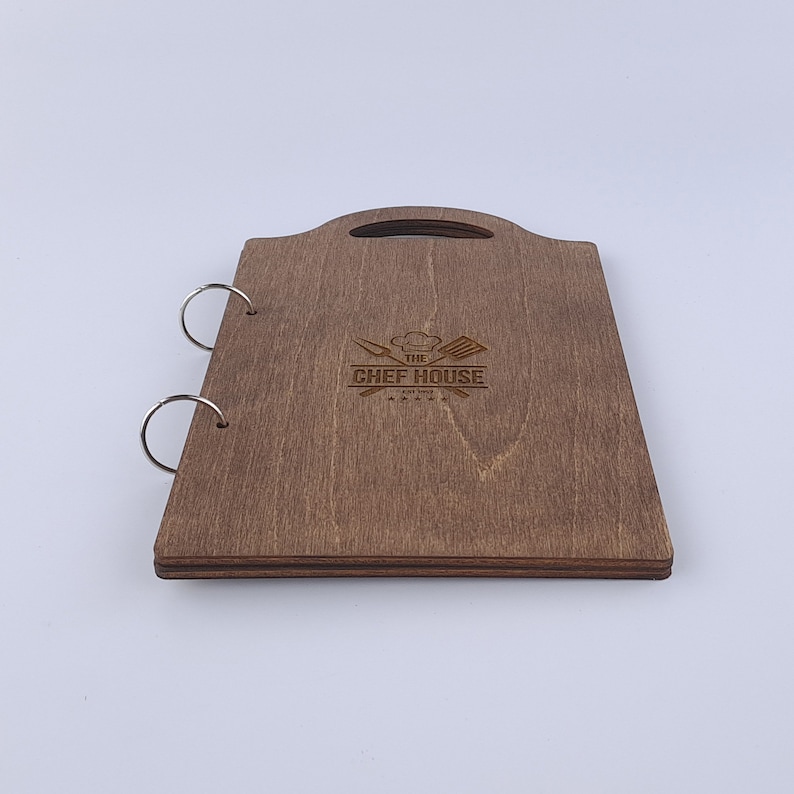Wooden Menu Holder A5-A4 Engraved Menu Holder Restaurant - Etsy