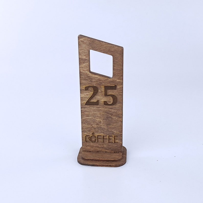 Personalized Cafe Restaurant Table Numbers Set With Logo - Etsy