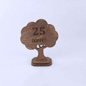 Personalized Cafe Restaurant Table Numbers Set With Logo, Minimal ...