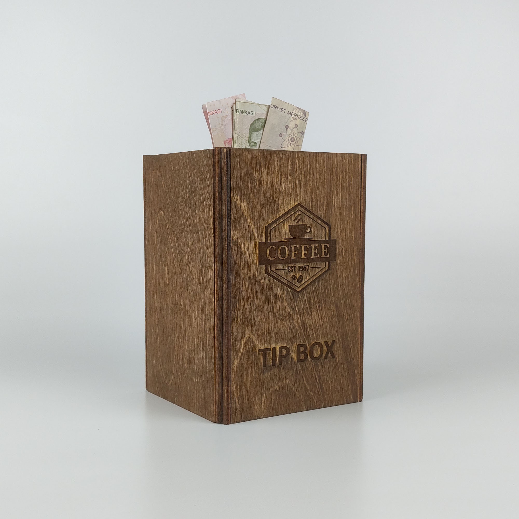 Personalized Wooden Tipping Box, Restaurant Tip Box, Custom Money Box ...