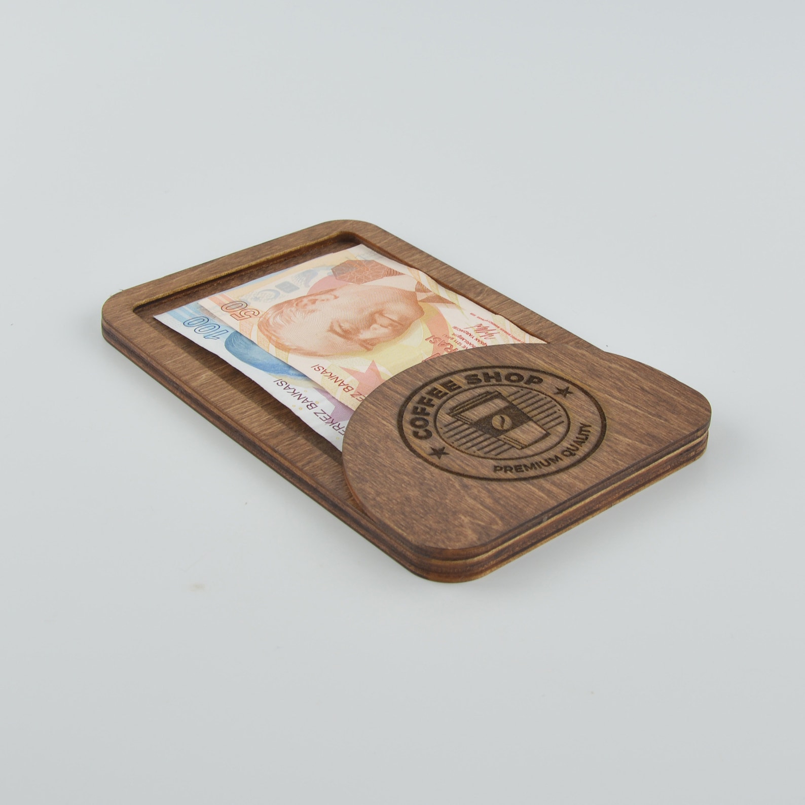 Wooden Check Presenter, Restaurant Check Holder, Bill Holder, Receipt ...
