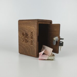 Personalized Wooden Tipping Box, Restaurant Tip Box, Custom Money Box ...