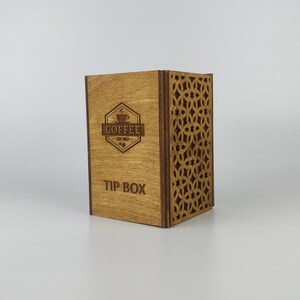Personalized Wooden Tipping Box, Restaurant Tip Box, Custom Money Box ...
