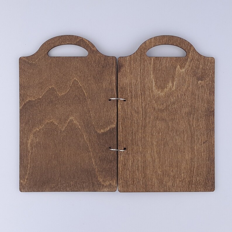 Wooden Menu Holder A5-A4 Engraved Menu Holder Restaurant - Etsy