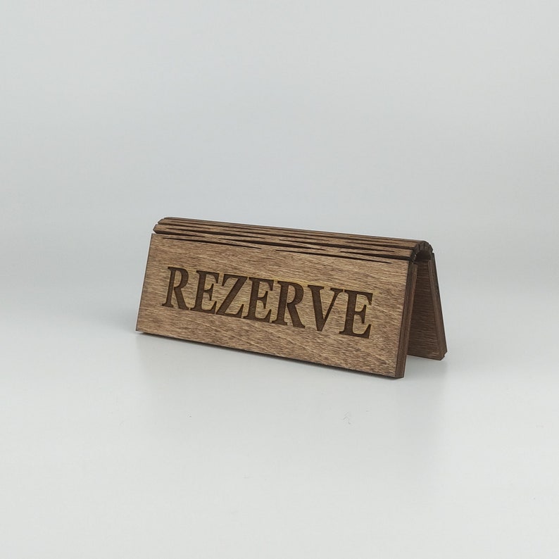 Reserved Table Sign Wooden Rusctic Board Reserved Restaurant - Etsy