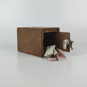 Personalized Wooden Tipping Box, Restaurant Tip Box, Custom Money Box ...