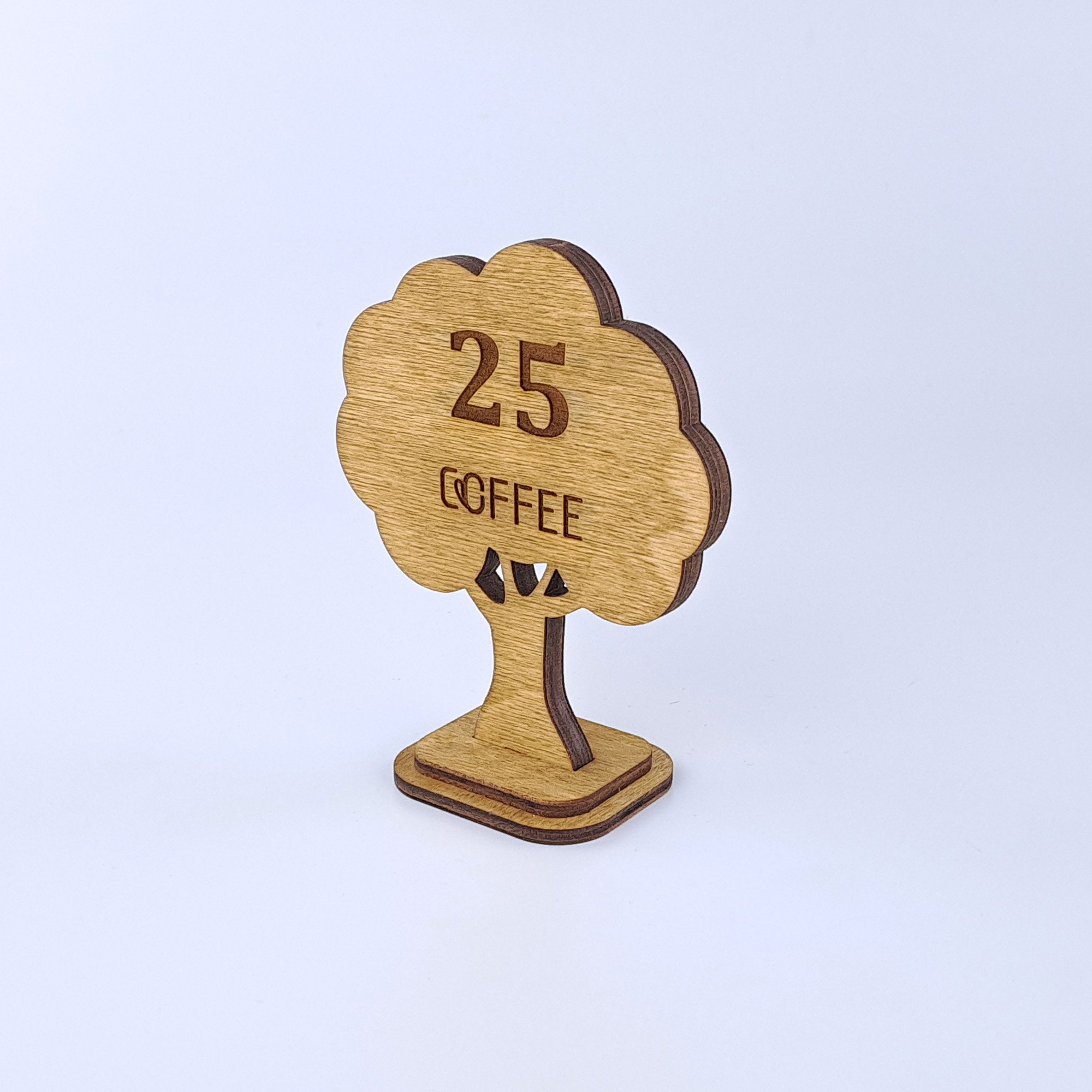 Personalized Cafe Restaurant Table Numbers Set With Logo, Minimal ...