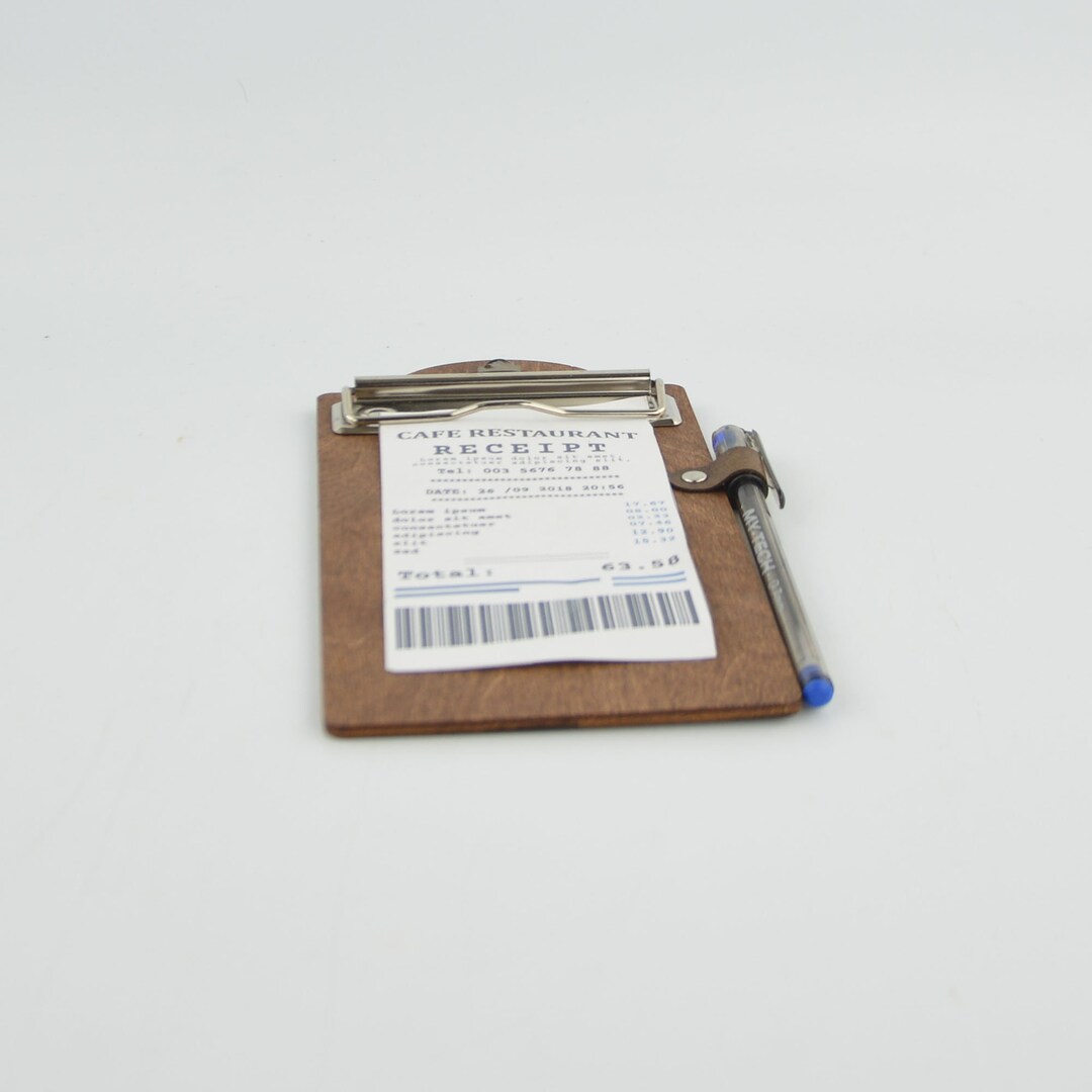 Wooden Bill Holder, Restaurant Check Holder, Check Presenter Tray ...