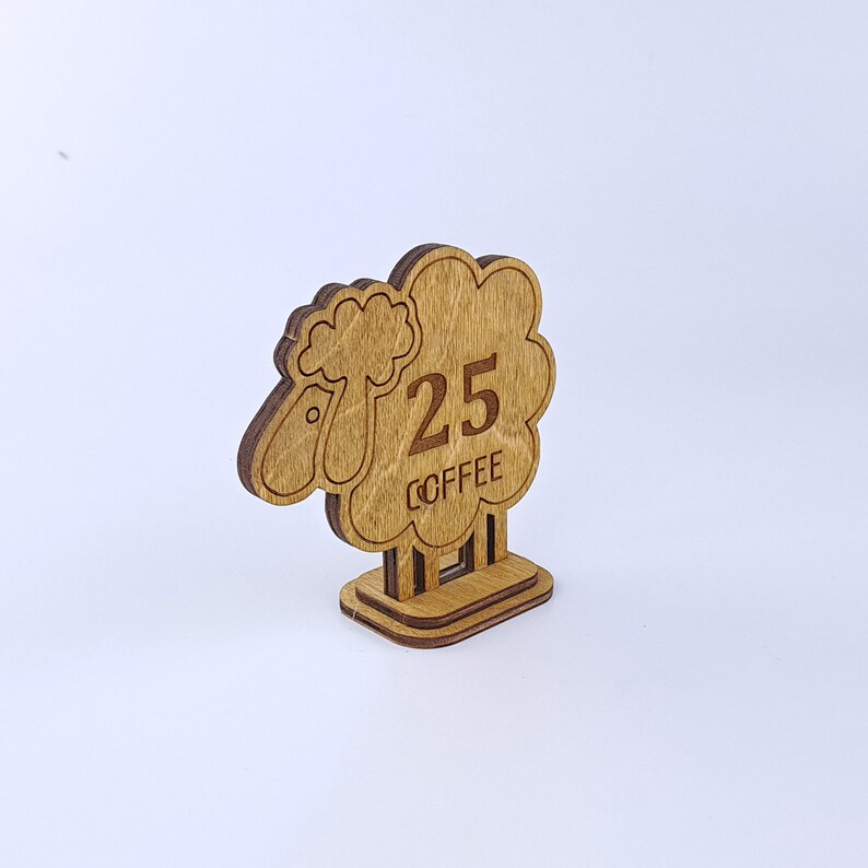 Personalized Cafe Restaurant Table Numbers Set With Logo, Steak House ...