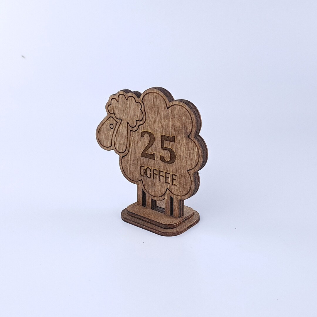 Personalized Cafe Restaurant Table Numbers Set With Logo, Steak House ...
