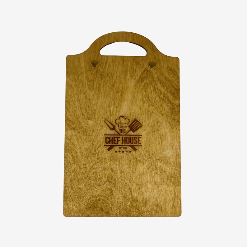 Wooden Menu Holder A5-A4 Engraved Menu Holder Restaurant - Etsy