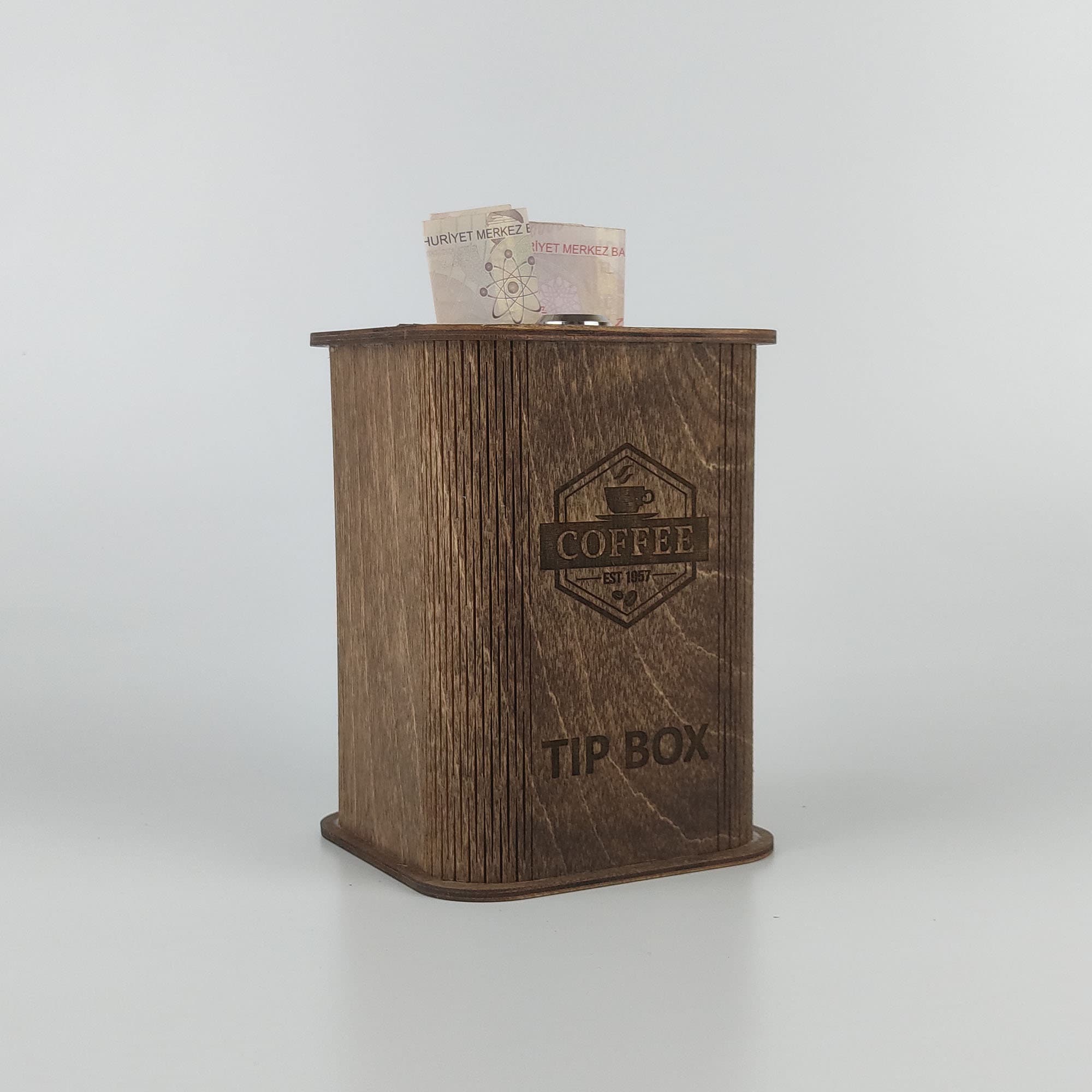 Personalized Wooden Tipping Box, Restaurant Tip Box, Custom Money Box ...