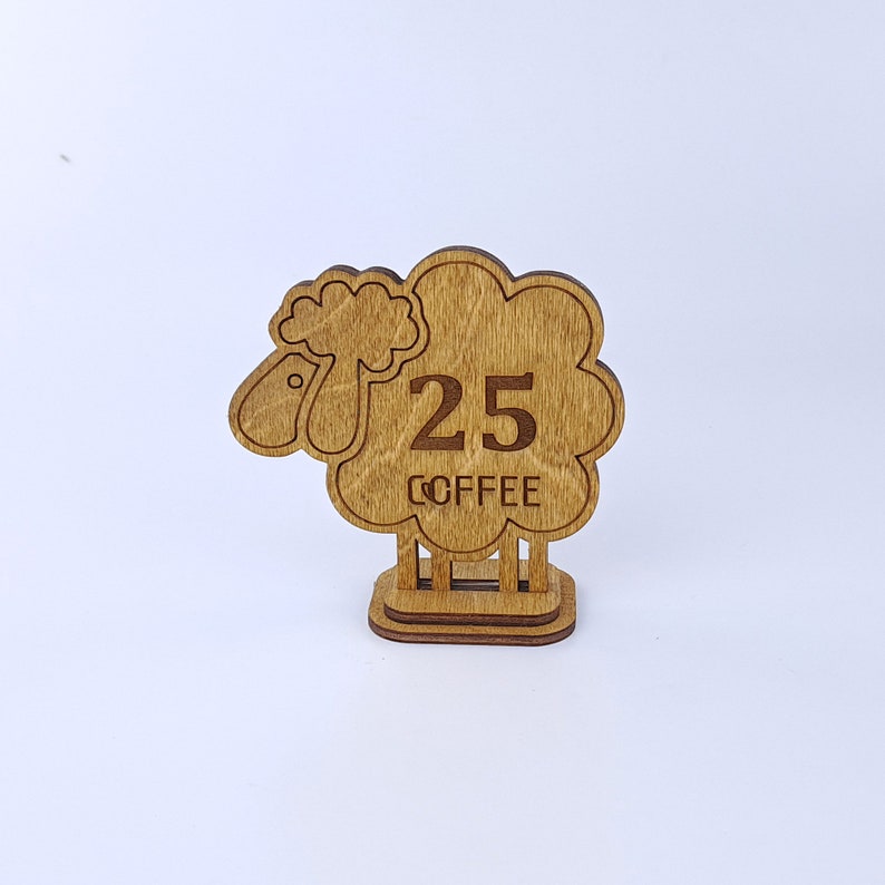 Personalized Cafe Restaurant Table Numbers Set With Logo, Steak House ...