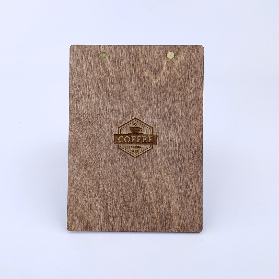 Wooden Menu Holder A5-A4 Engraved Menu Holder Restaurant - Etsy