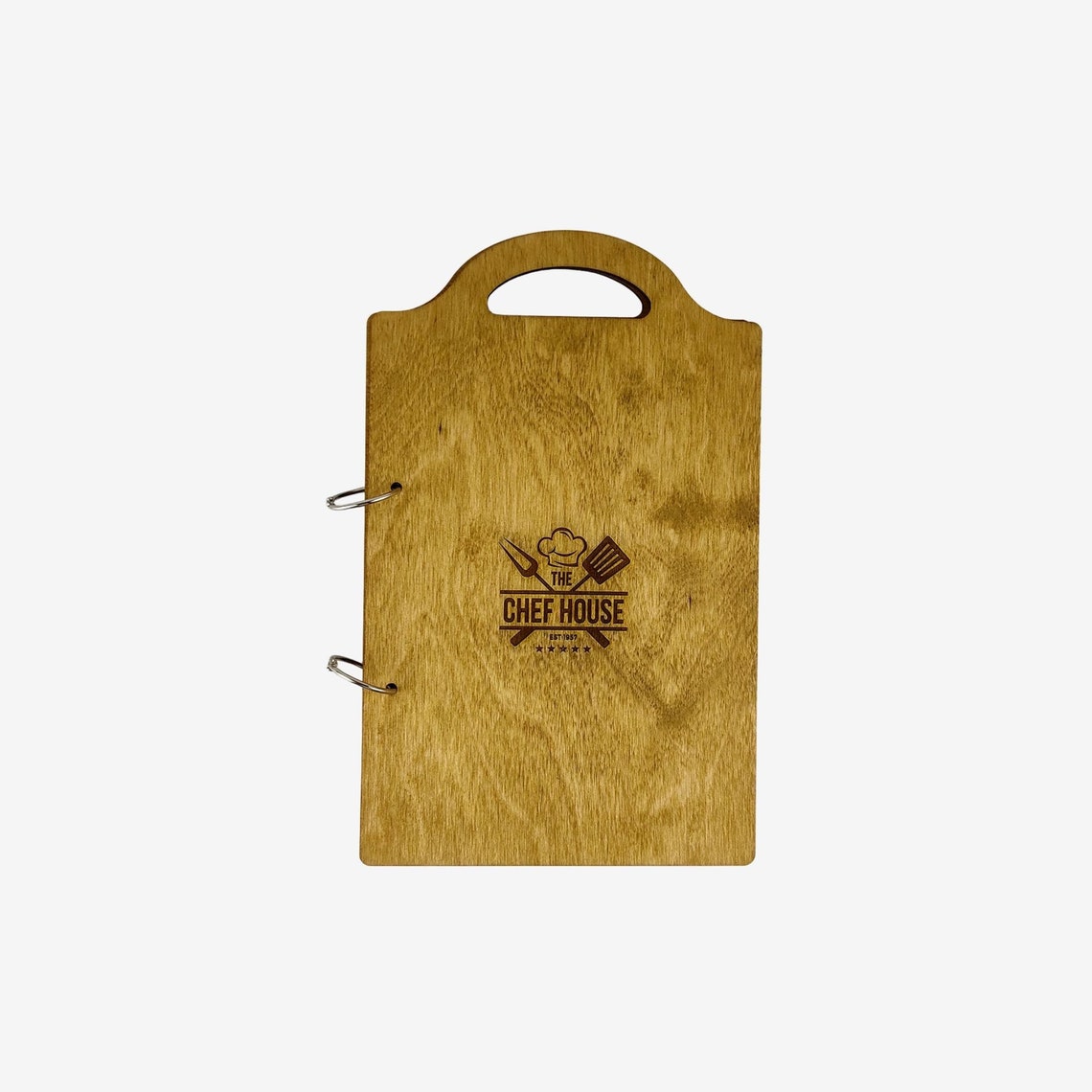 Wooden Menu Holder A5-A4 Engraved Menu Holder Restaurant - Etsy