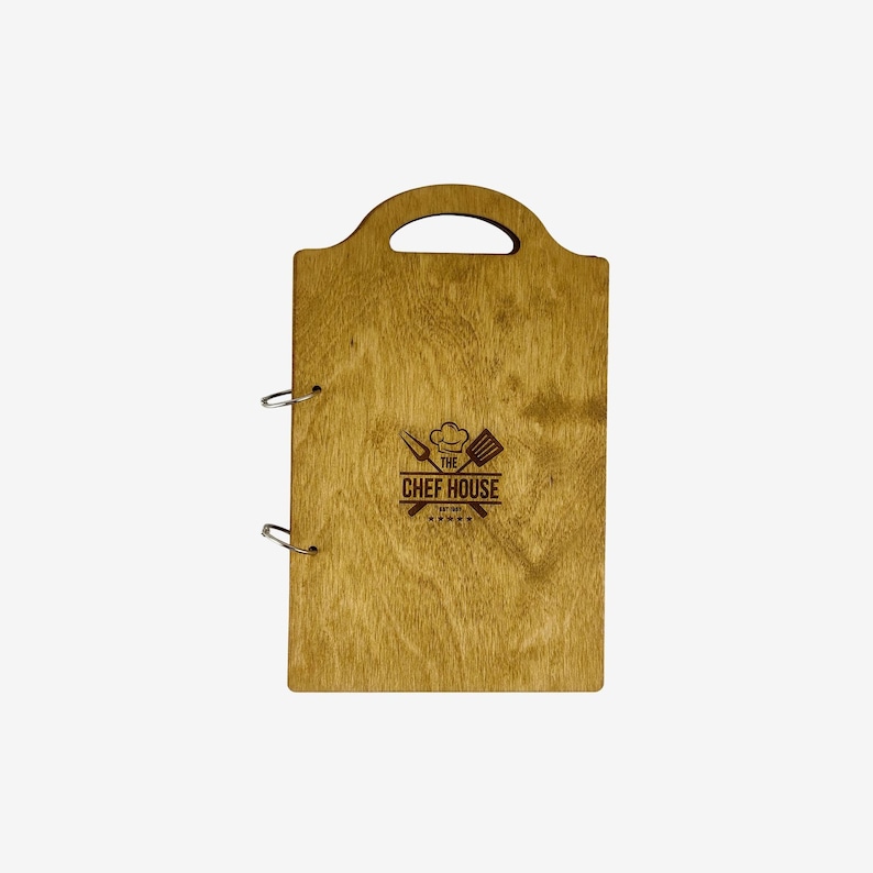 Wooden Menu Holder A5-A4 Engraved Menu Holder Restaurant - Etsy