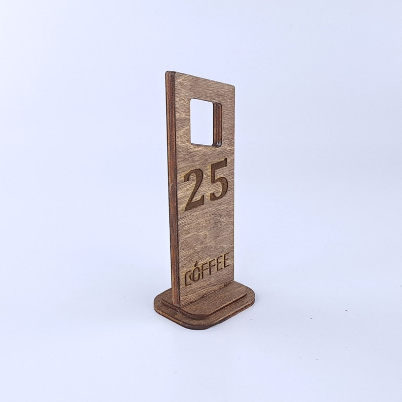Personalized Cafe Restaurant Table Numbers Set With Logo - Etsy