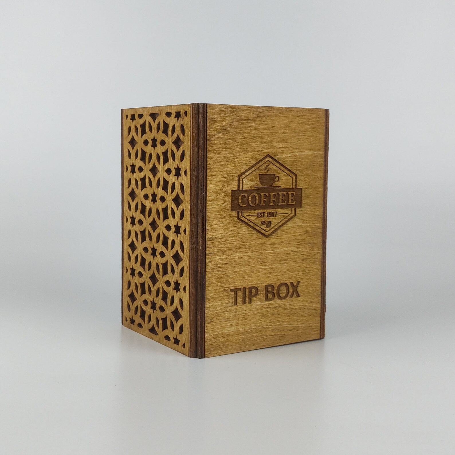 Personalized Wooden Tipping Box, Restaurant Tip Box, Custom Money Box ...