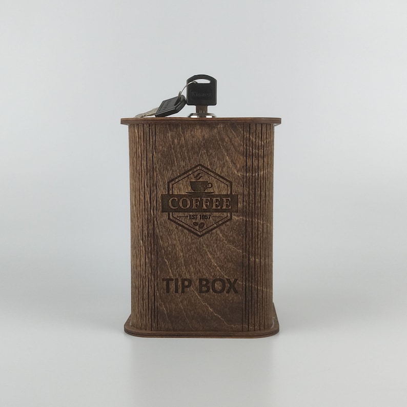 Personalized Wooden Tipping Box, Restaurant Tip Box, Custom Money Box ...