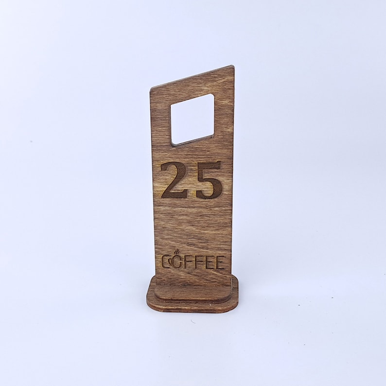 Personalized Cafe Restaurant Table Numbers Set With Logo - Etsy