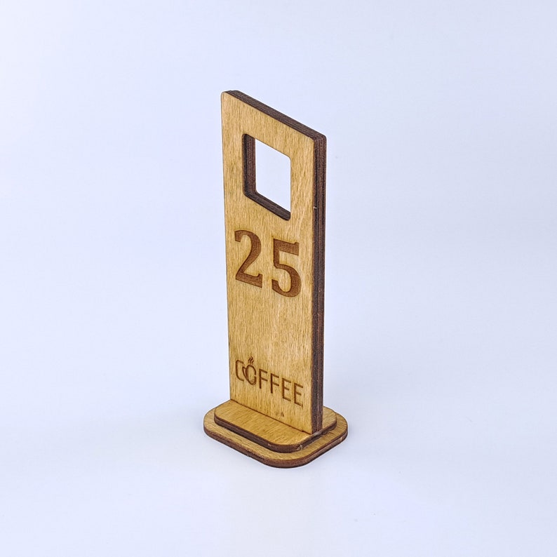 Personalized Cafe Restaurant Table Numbers Set With Logo - Etsy