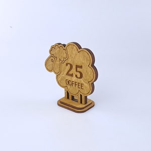 Personalized Cafe Restaurant Table Numbers Set With Logo, Steak House ...