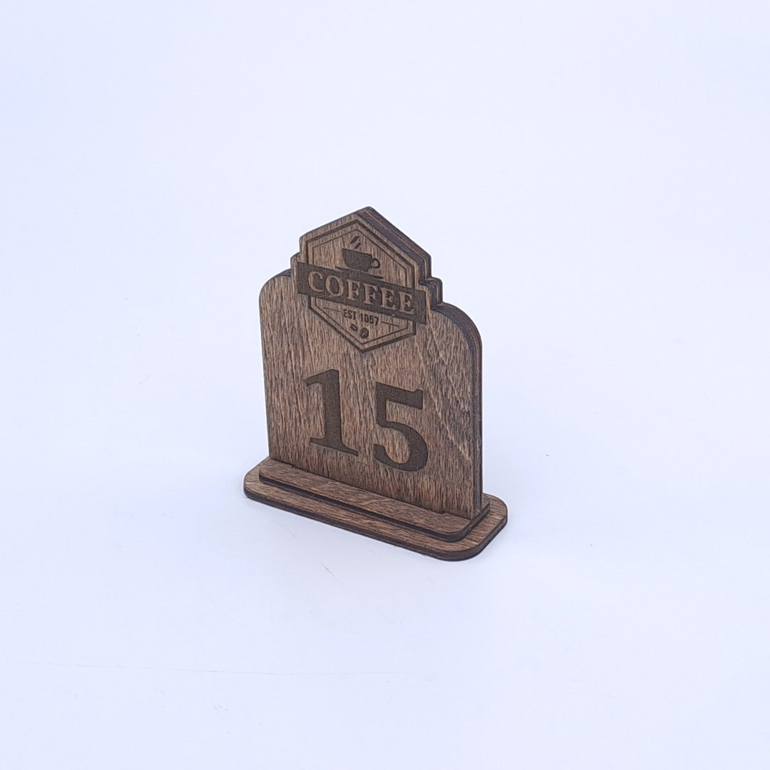 Restaurant Table Numbers 1-10 Set, Cafe Numbers, Wedding Table Number ...