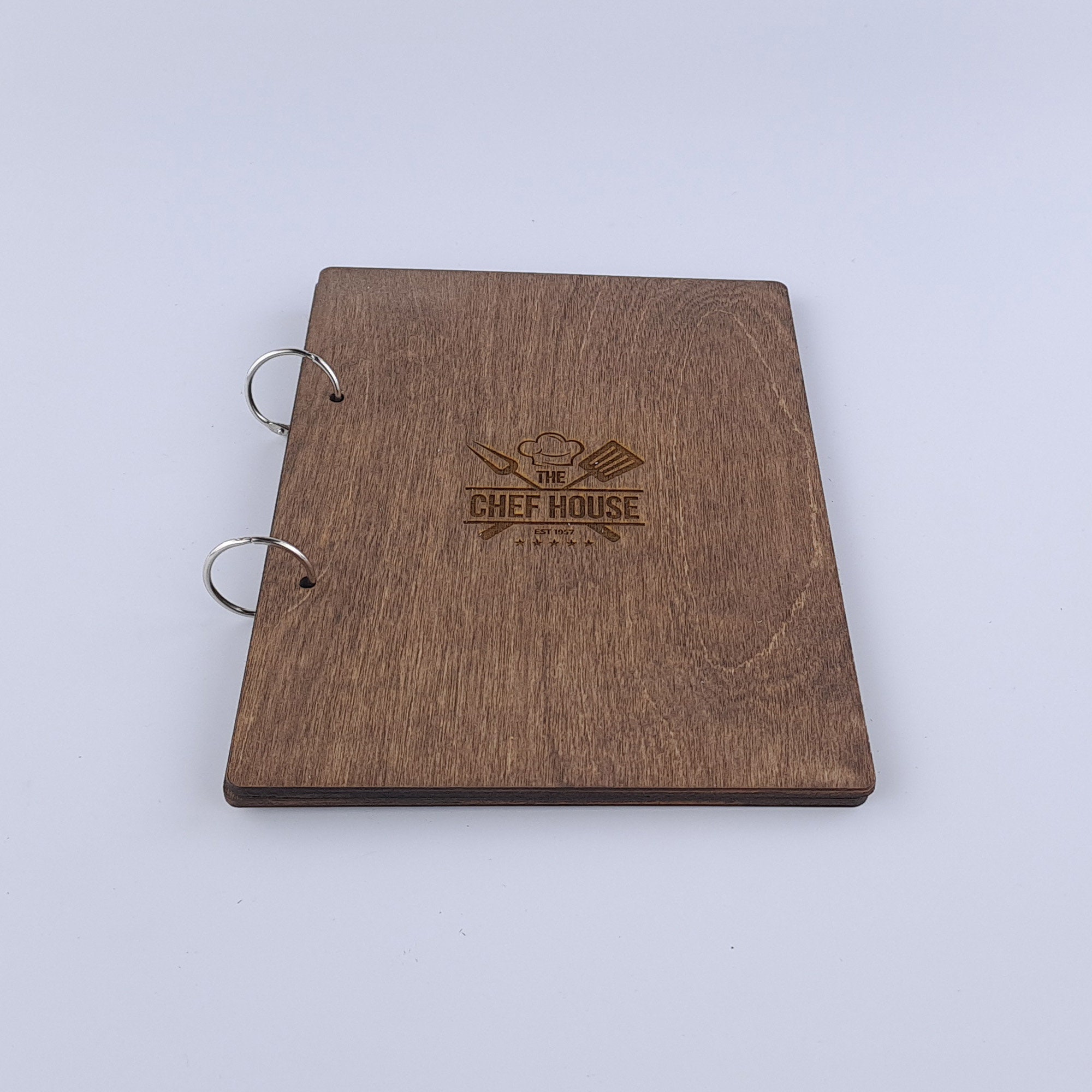Wooden Menu Holder A5-A4, Engraved Menu Holder, Restaurant Menu Folder ...