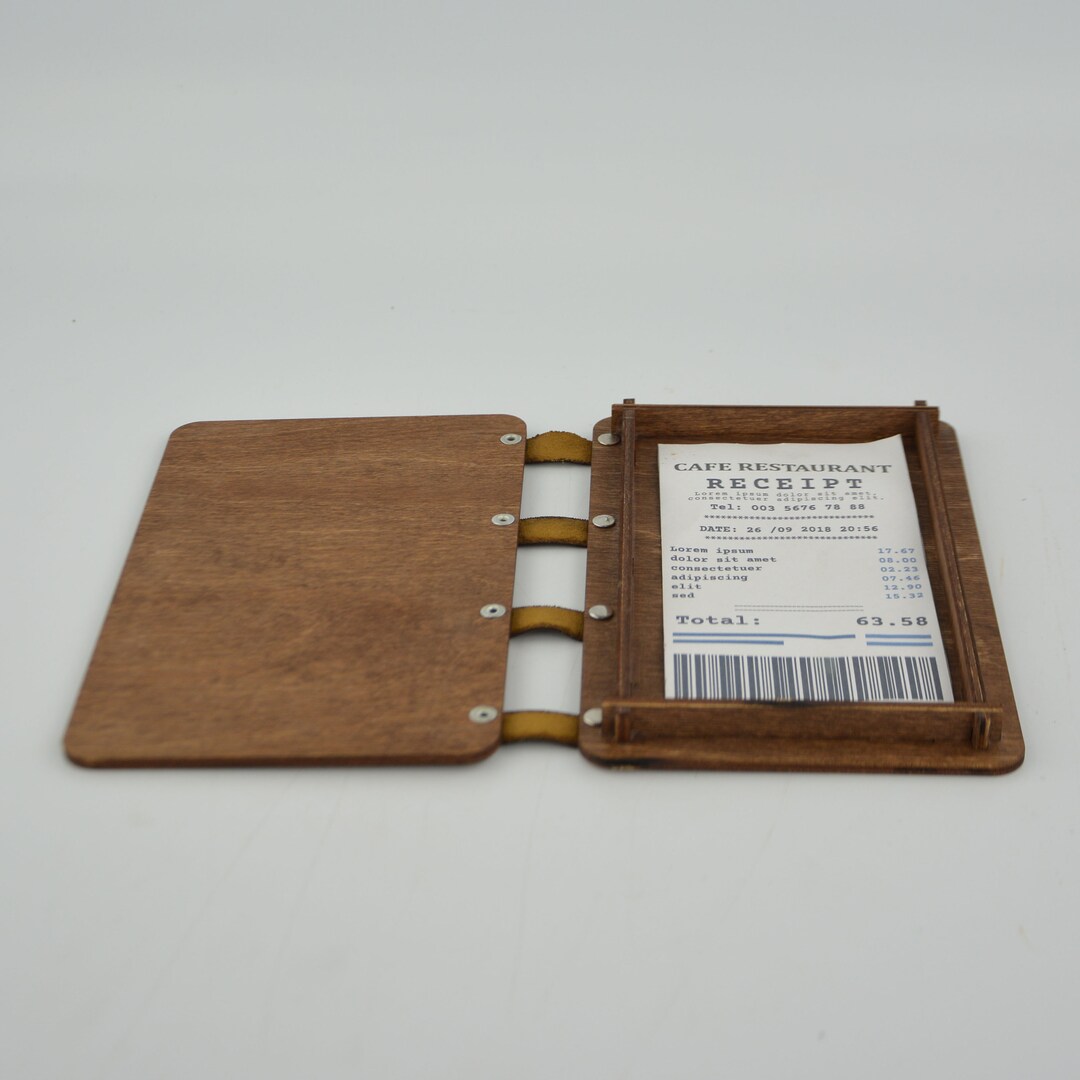 Wooden Bill Holder, Restaurant Check Holder, Check Presenter Tray ...