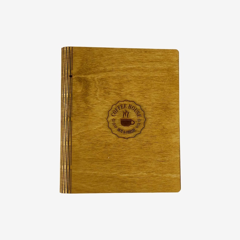 Wooden Menu Holder A5-A4 Engraved Menu Holder Restaurant | Etsy