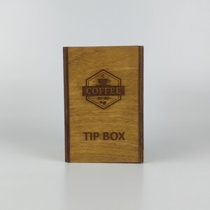 Personalized Wooden Tipping Box, Restaurant Tip Box, Custom Money Box ...