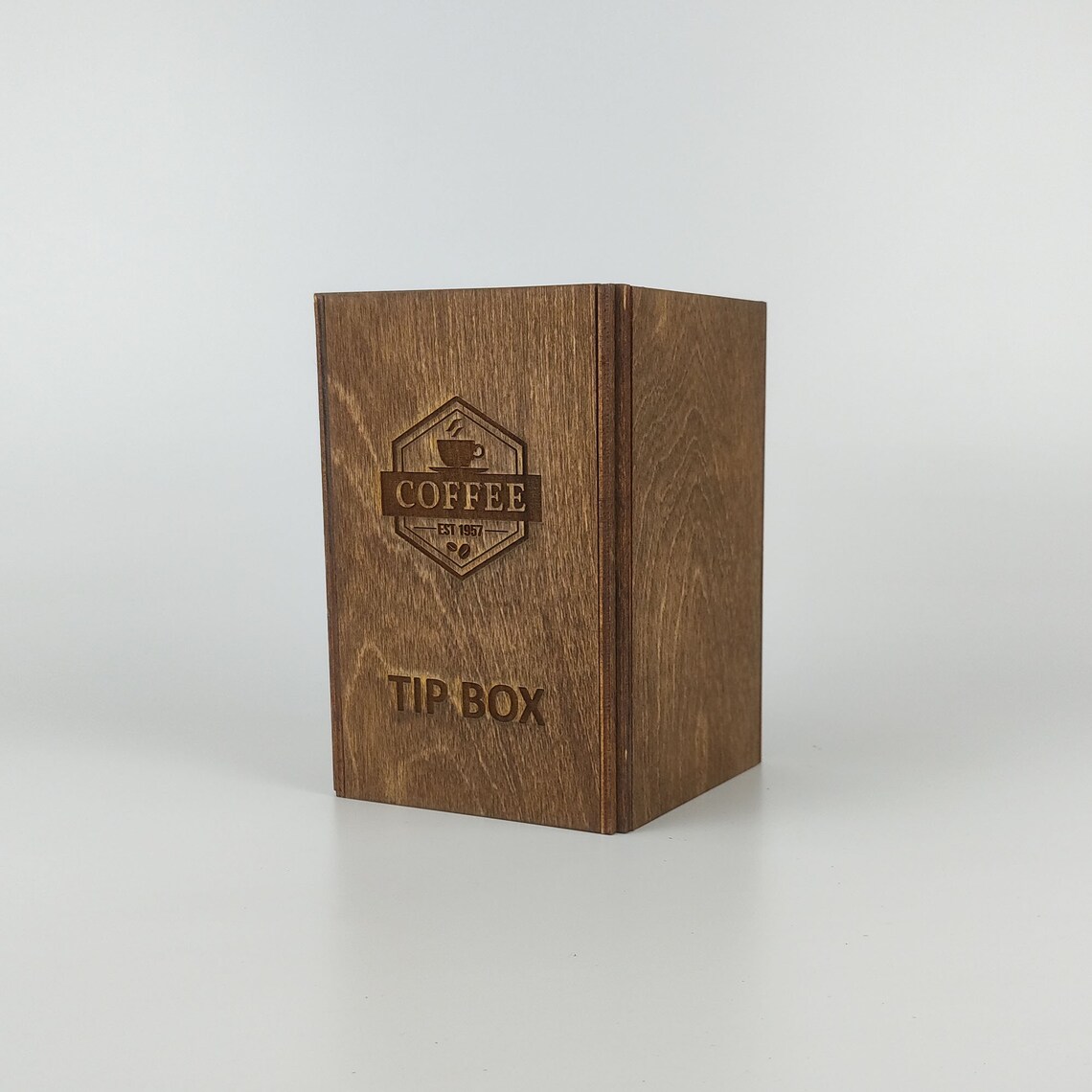 Personalized Wooden Tipping Box Restaurant Tip Box Custom - Etsy