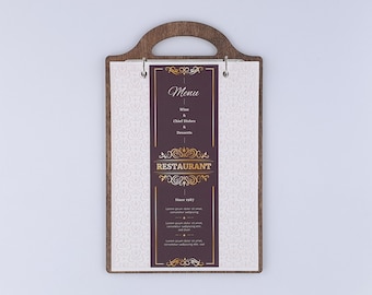 Wooden Check Presenter, Restaurant Check Holder, Bill Holder, Receipt ...