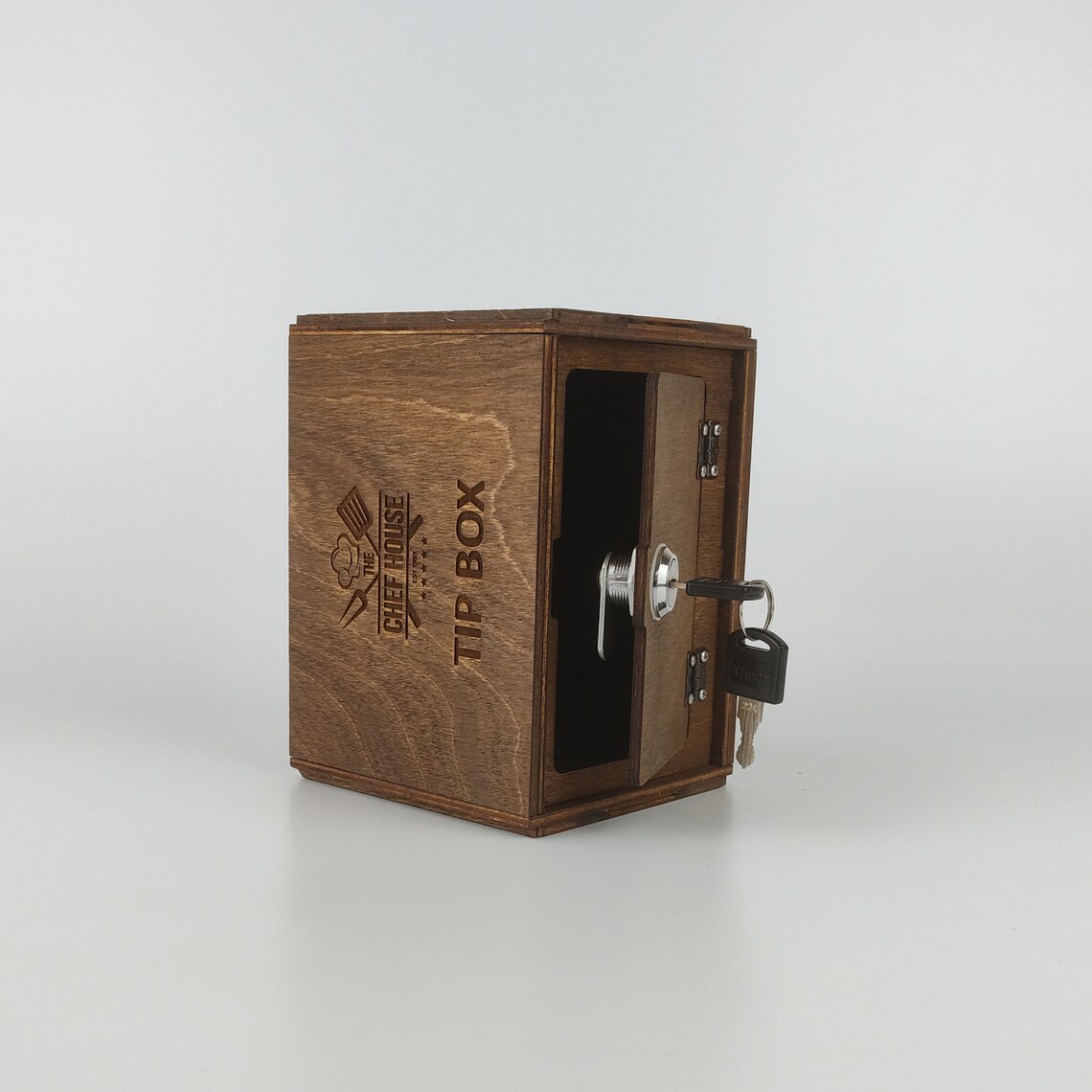 Personalized Wooden Tipping Box Restaurant Tip Box Custom - Etsy