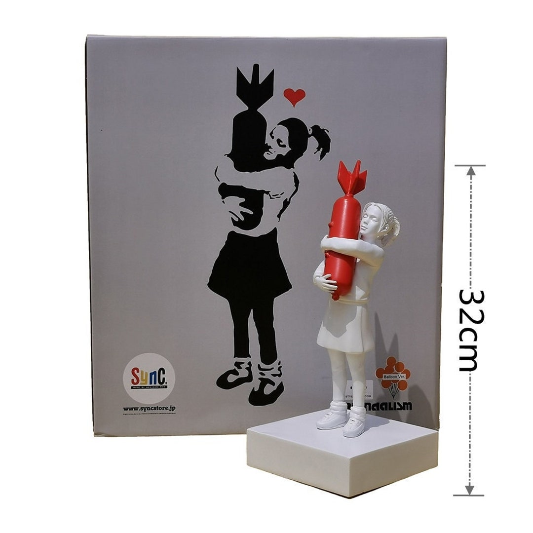 Banksy Bomb Girl Bomb Hugger Sculpture - Etsy