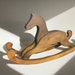 Vintage Handmade Solid Wood Rocking Horse - Etsy