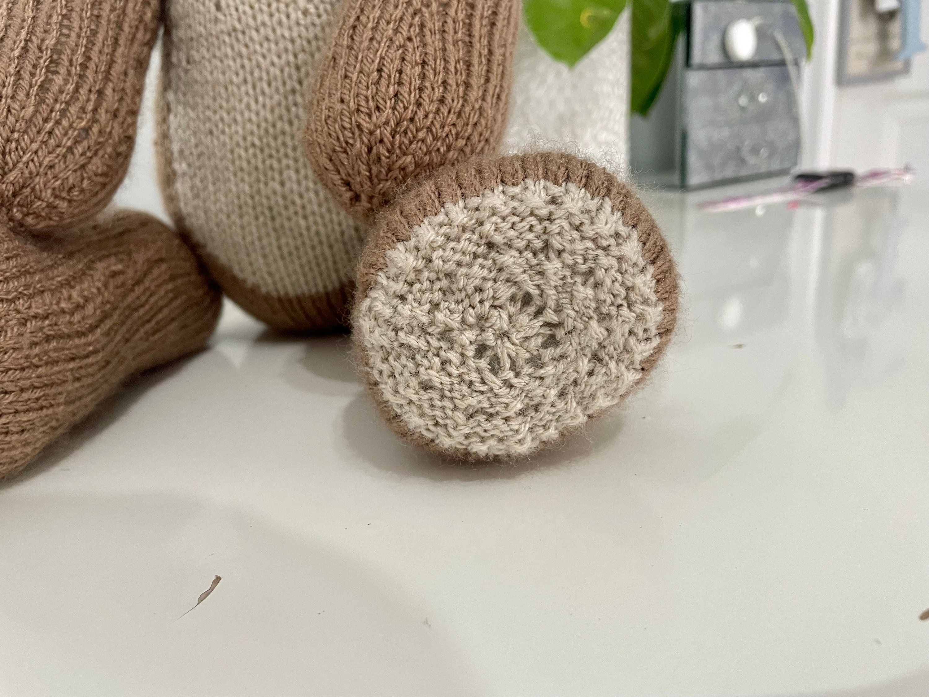 Hand Knitted Teddy Bear - Etsy