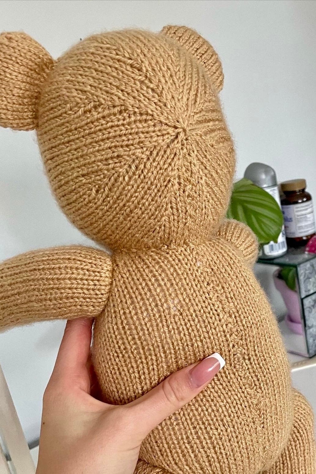 Hand Knitted Teddy Bear - Etsy