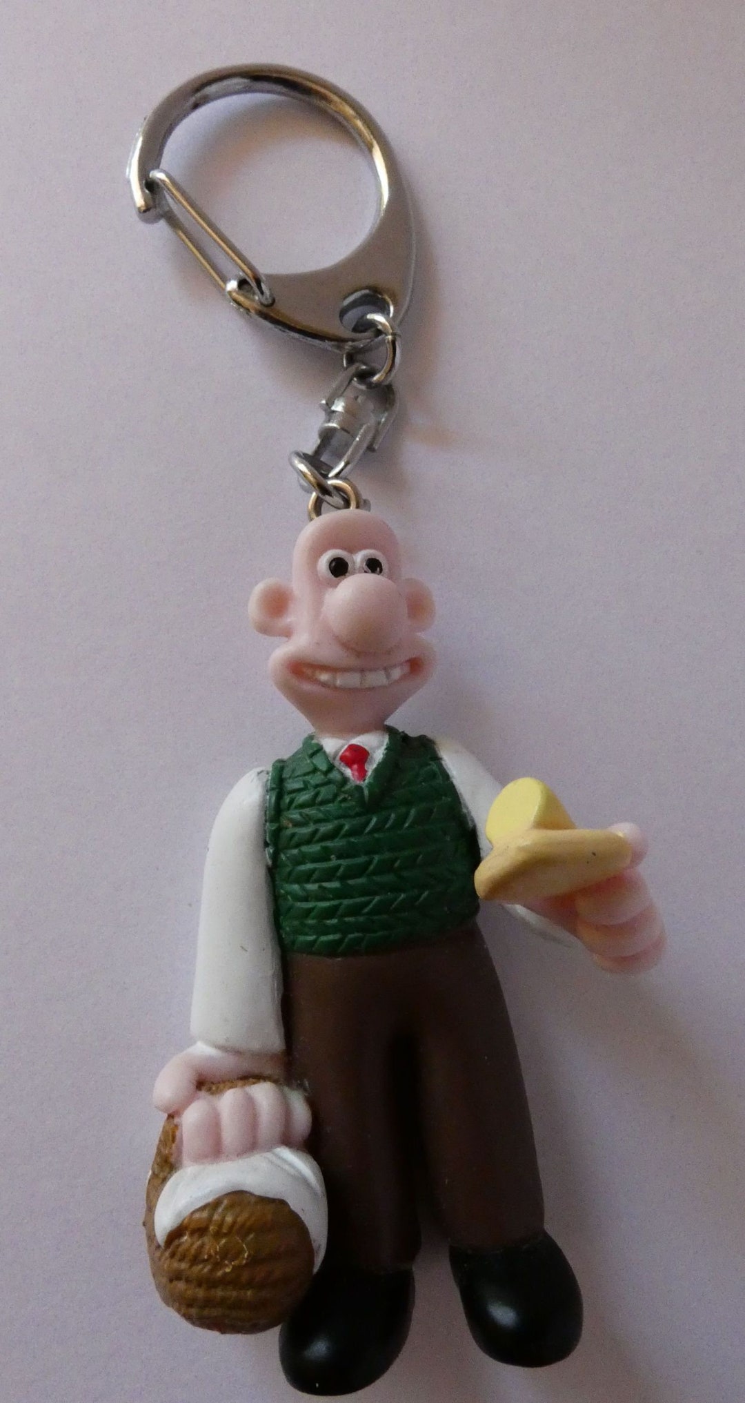 Wallace & Gromit Keyring - Wallace From A Grand Day Out - Etsy