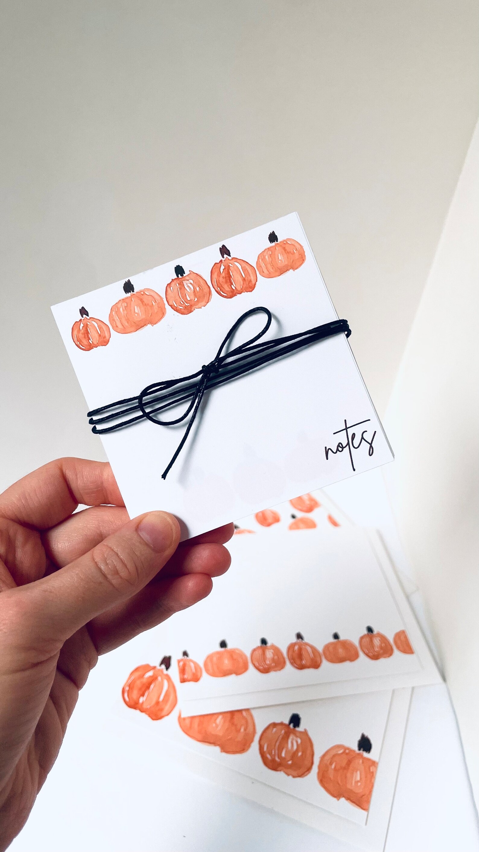 Handmade Personalized Notepad Fall Pumpkin Teacher Notepad - Etsy