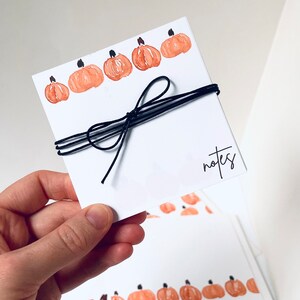 Handmade Personalized Notepad, Fall Pumpkin Teacher Notepad, Custom ...