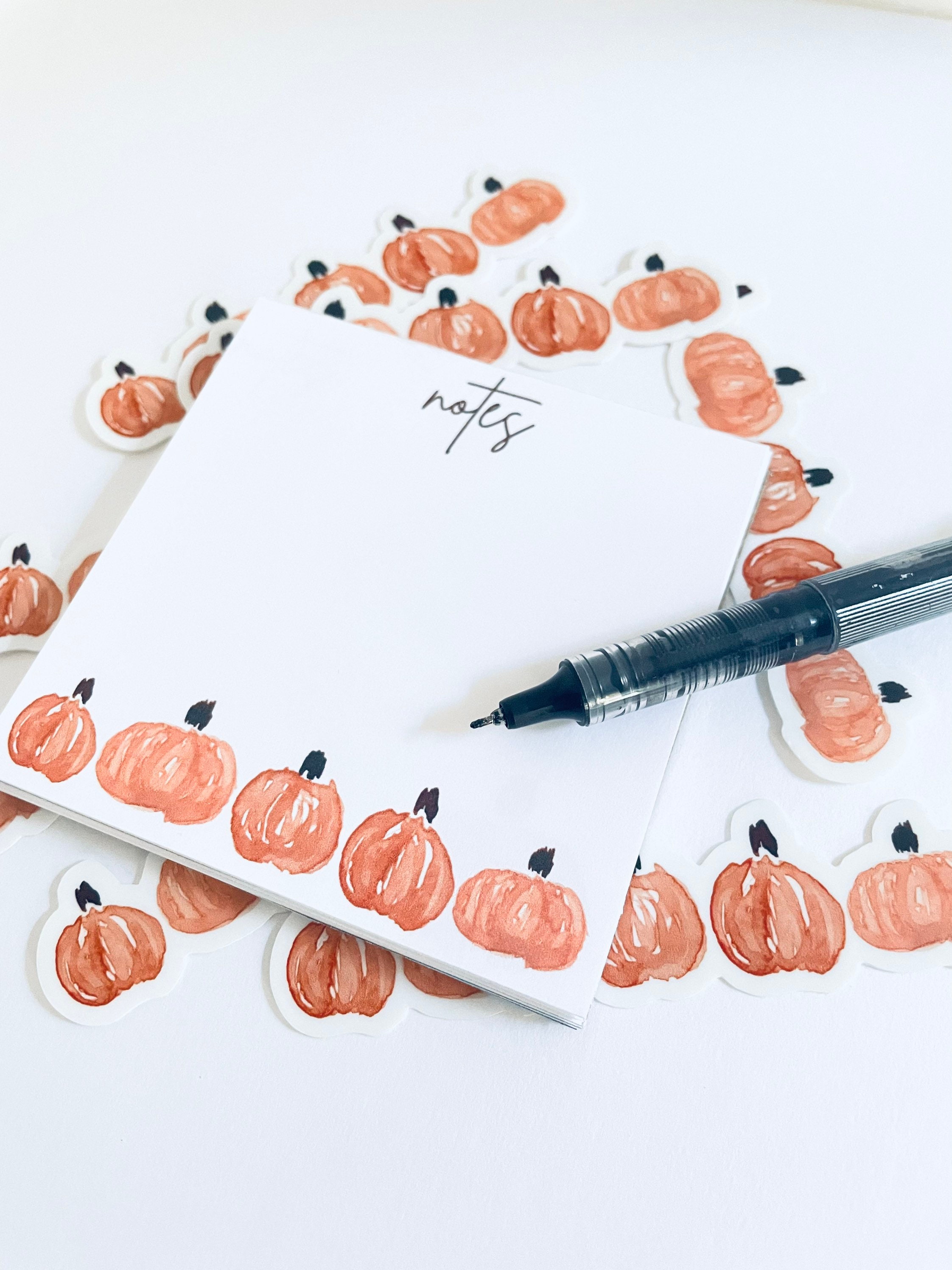 Handmade Personalized Notepad Fall Pumpkin Teacher Notepad - Etsy