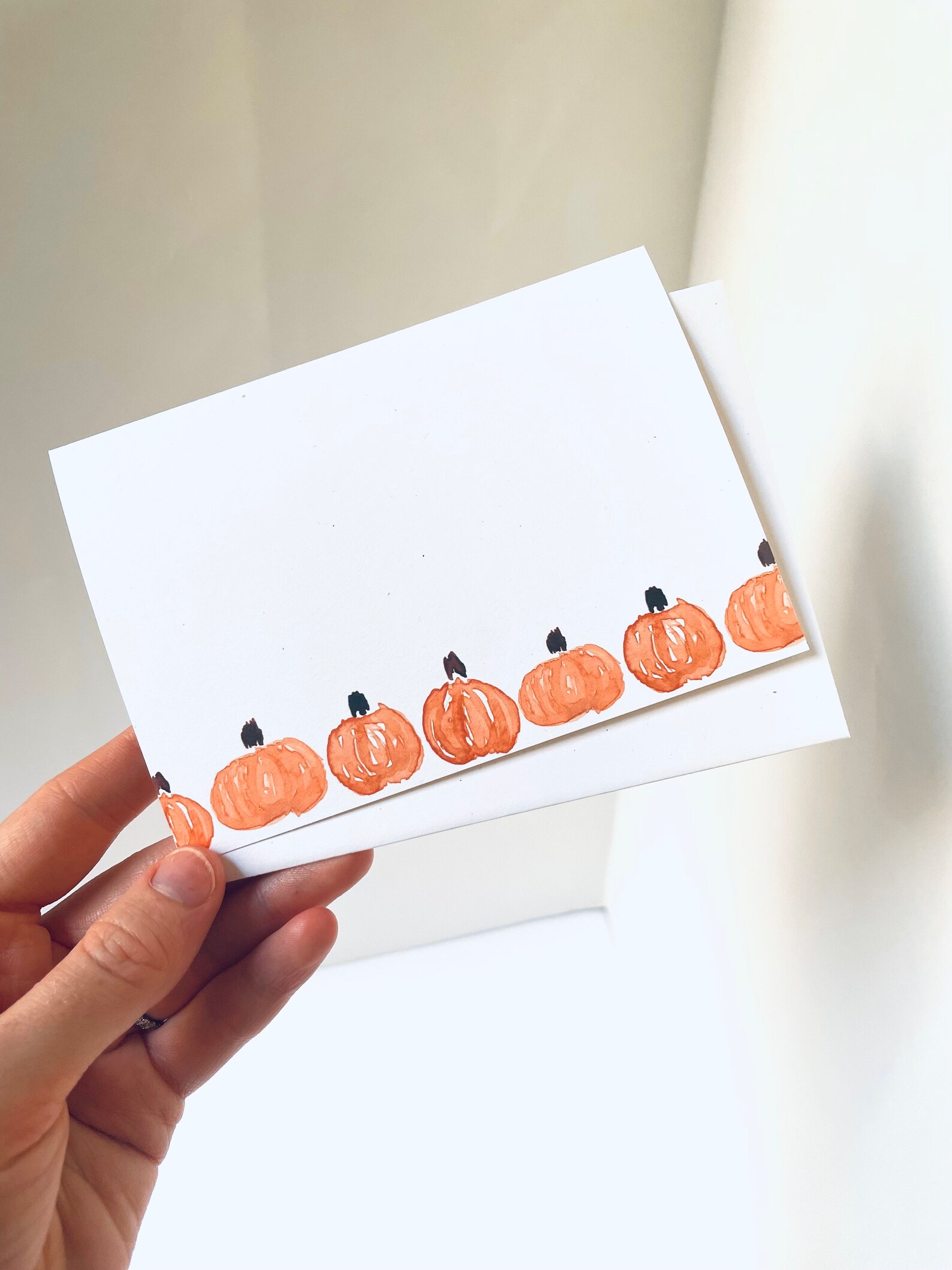 Handmade Pumpkin Stationery Set Fall Pumpkin Teacher Notepad - Etsy